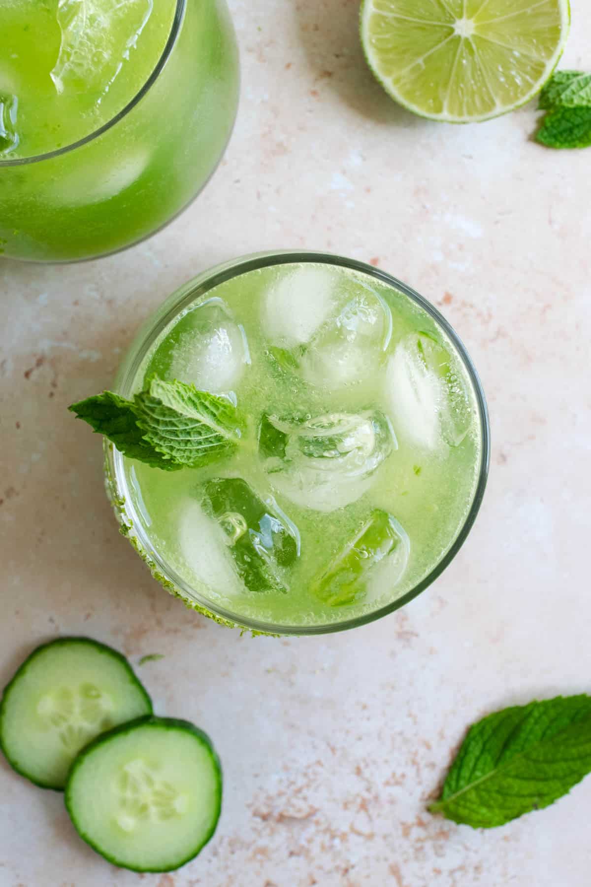 Cucumber Apple Cider Vinegar Mocktail