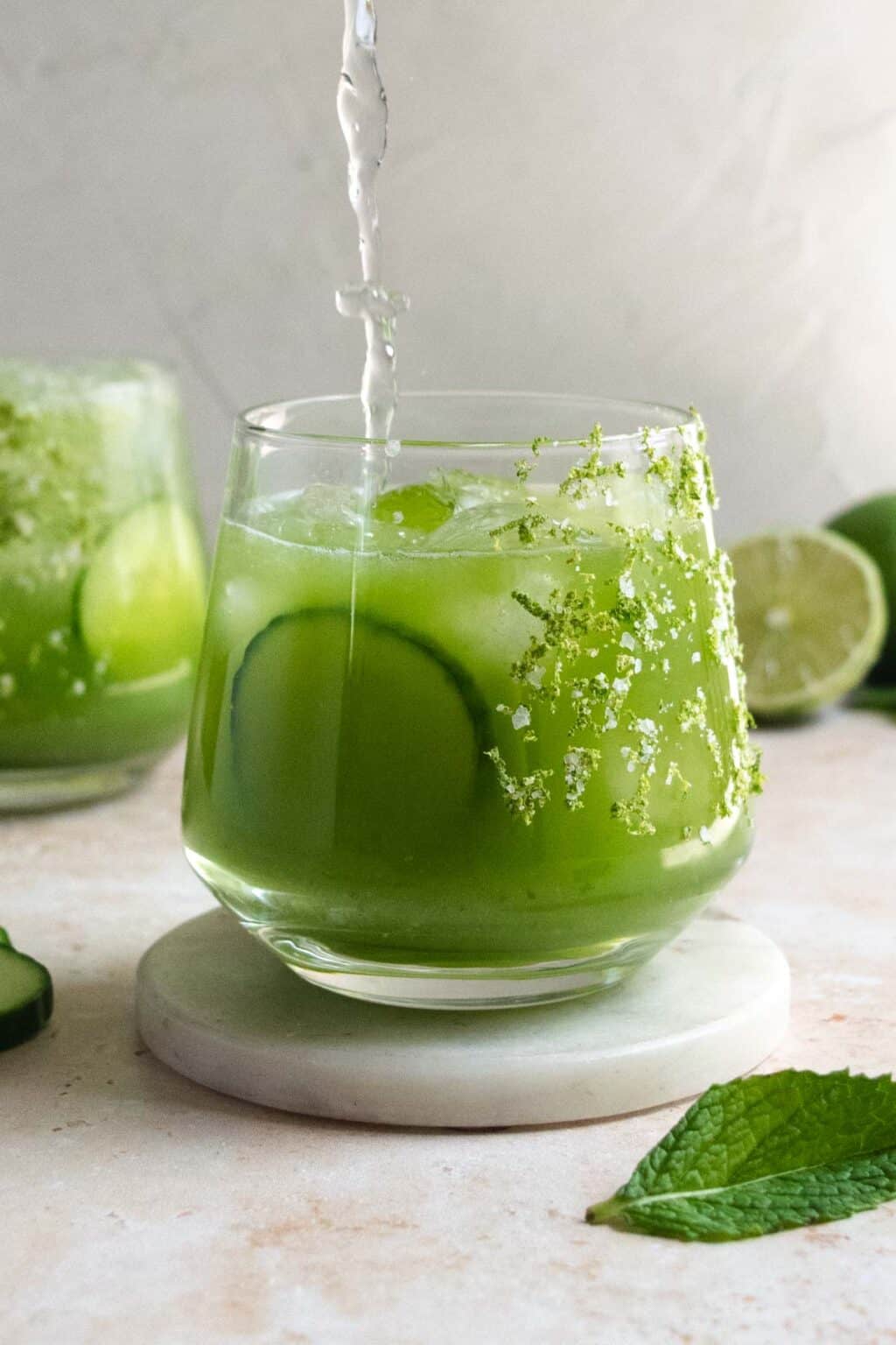 Cucumber Apple Cider Vinegar Mocktail