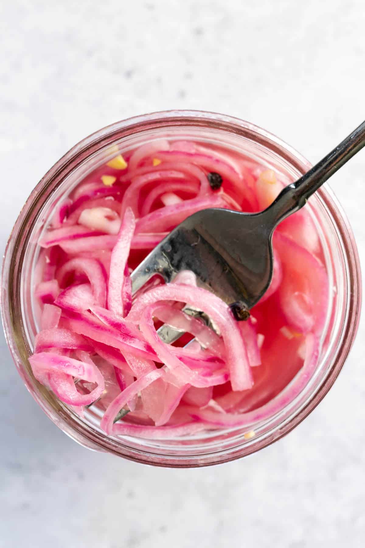 Quick Pickled Red Onions - Emily Maude Nutrition