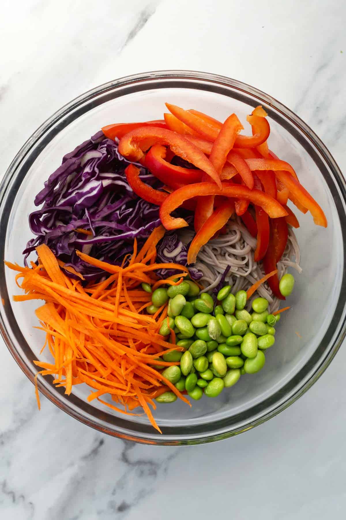 Cold Soba Noodle Salad With Almond Sauce