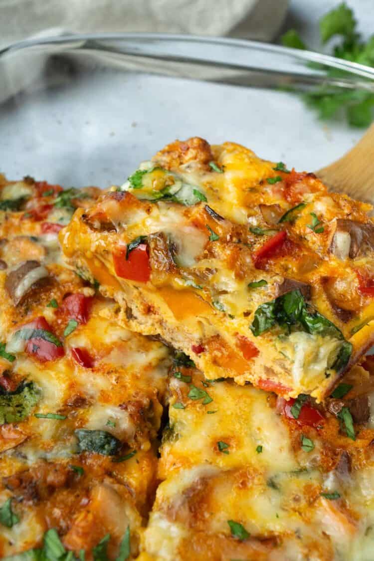 High Protein Breakfast Casserole - Emily Maude Nutrition