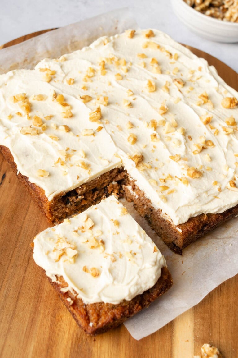 Carrot Cake Bars (Gluten-Free) - Emily Maude Nutrition
